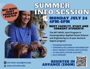 Info Sessions - MIT-WHOI Joint Program